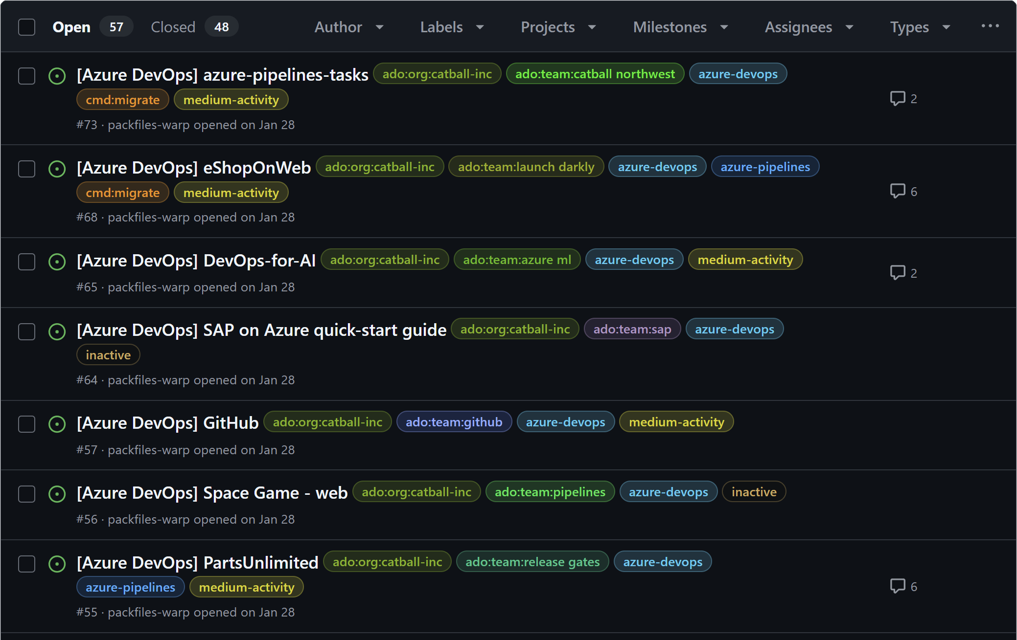 Packfiles | Features